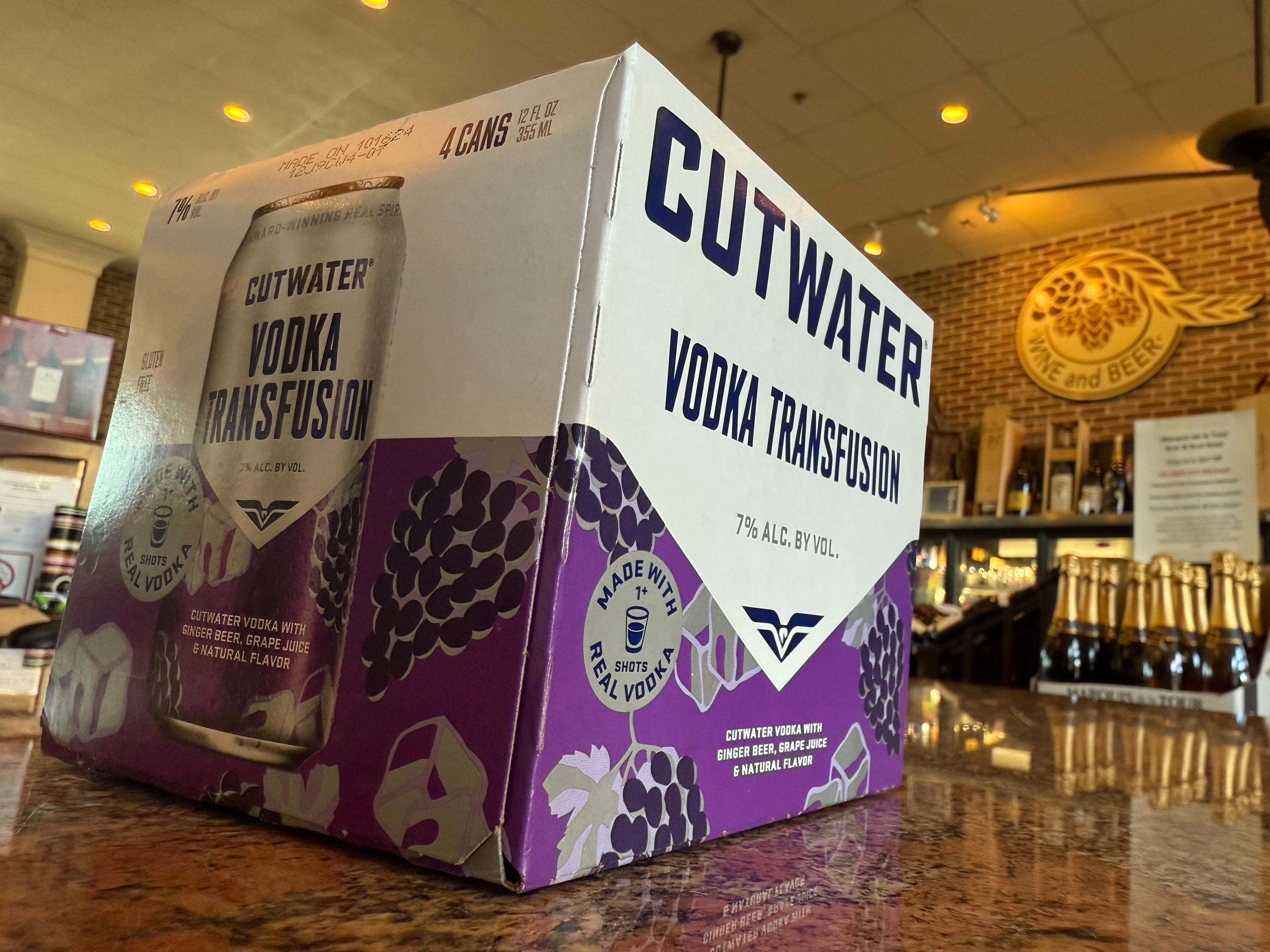 Cutwater Vodka Transfusion 4-Pack | Downtown Crown Wine & Beer | Wine ...